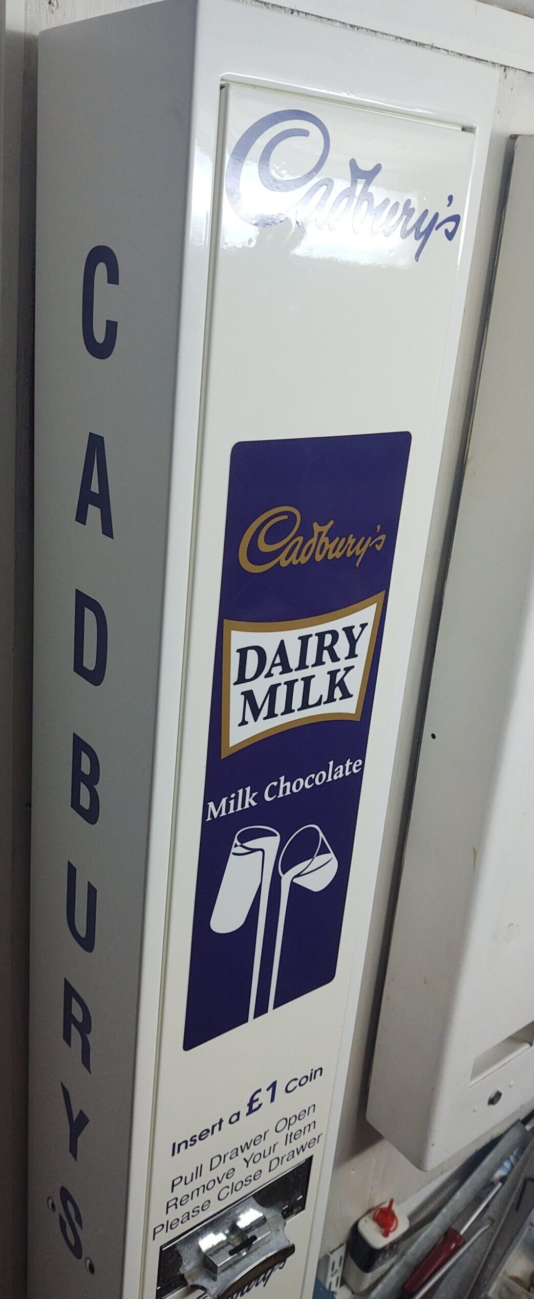 1970's Base LocWil Cadbury's Dairy Milk Chocolate Vending Machine ...